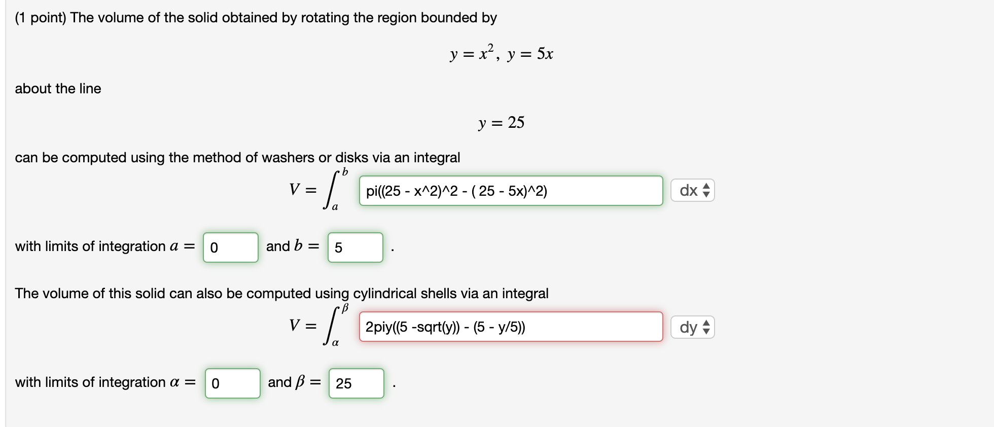 Solved Computing the integral for this problem with respect | Chegg.com