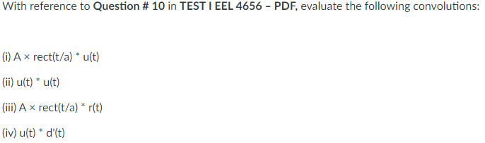Solved Question # 10 (3 Marks) Evaluate the following | Chegg.com