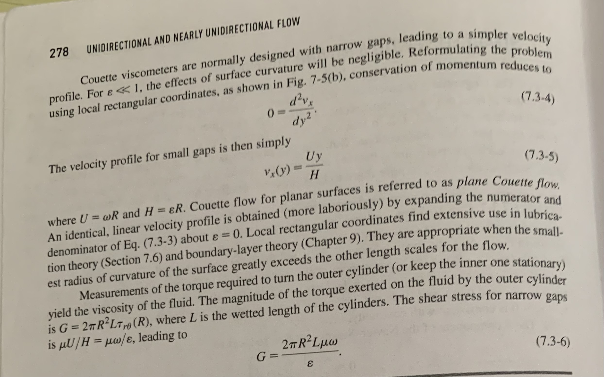 Solved 7-1. Non-Newtonian Couette Flow [cx/L)−c(conf)] In | Chegg.com