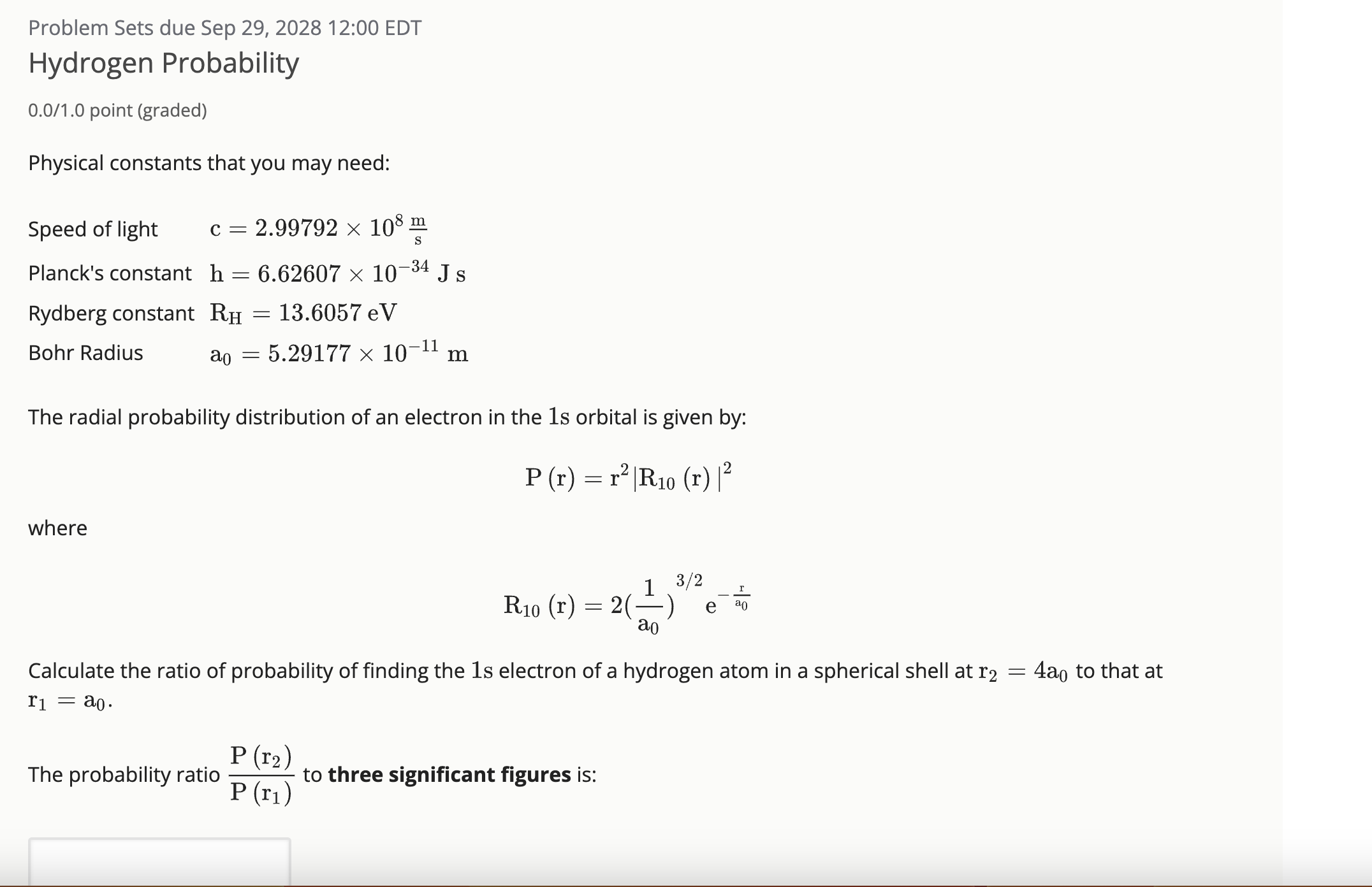 Solved Speed of light c=2.99792×108sm Planck's constant | Chegg.com