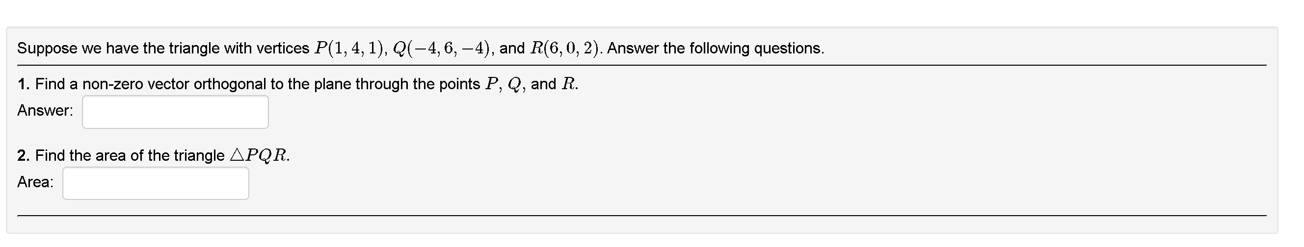 Solved Suppose we have the triangle with vertices | Chegg.com