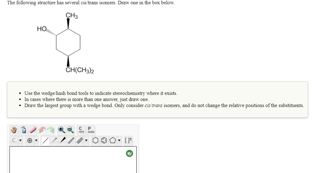 Solved The following structure has several cis/trans | Chegg.com