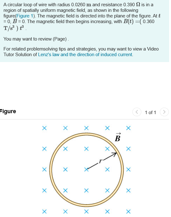 Solved A circular loop of wire with radius 0.0260 m and | Chegg.com