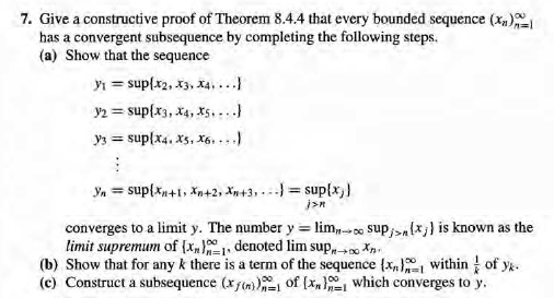 Solved 7. Give a constructive proof of Theorem 8.4.4 that | Chegg.com