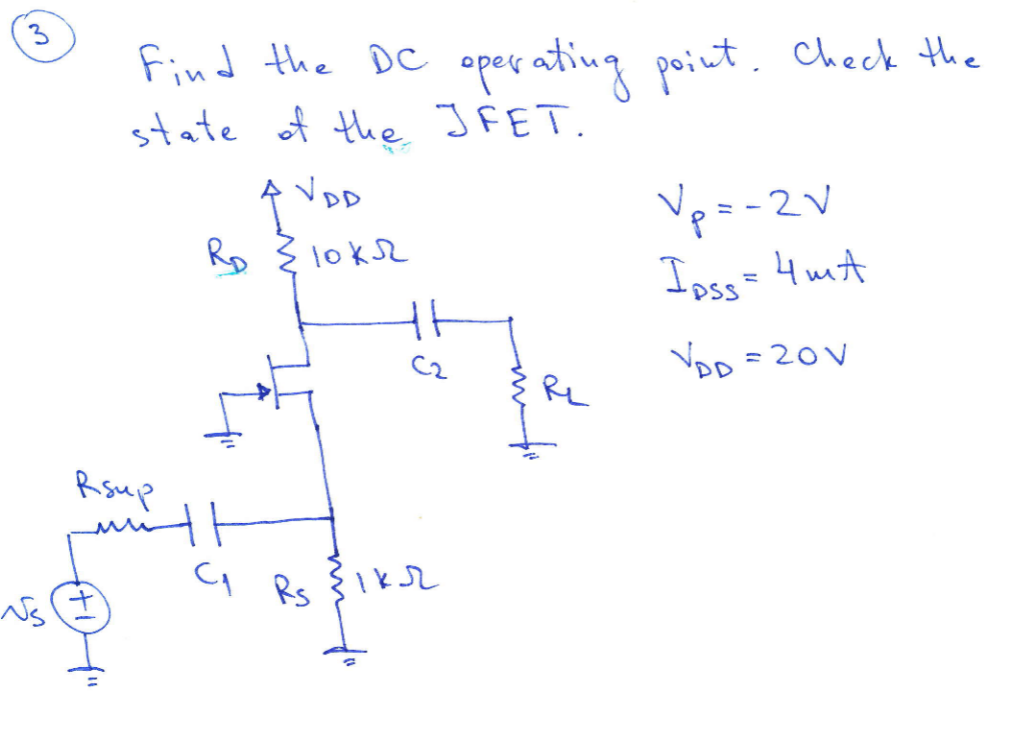 Solved Find the DC operating point. Check the state of the | Chegg.com