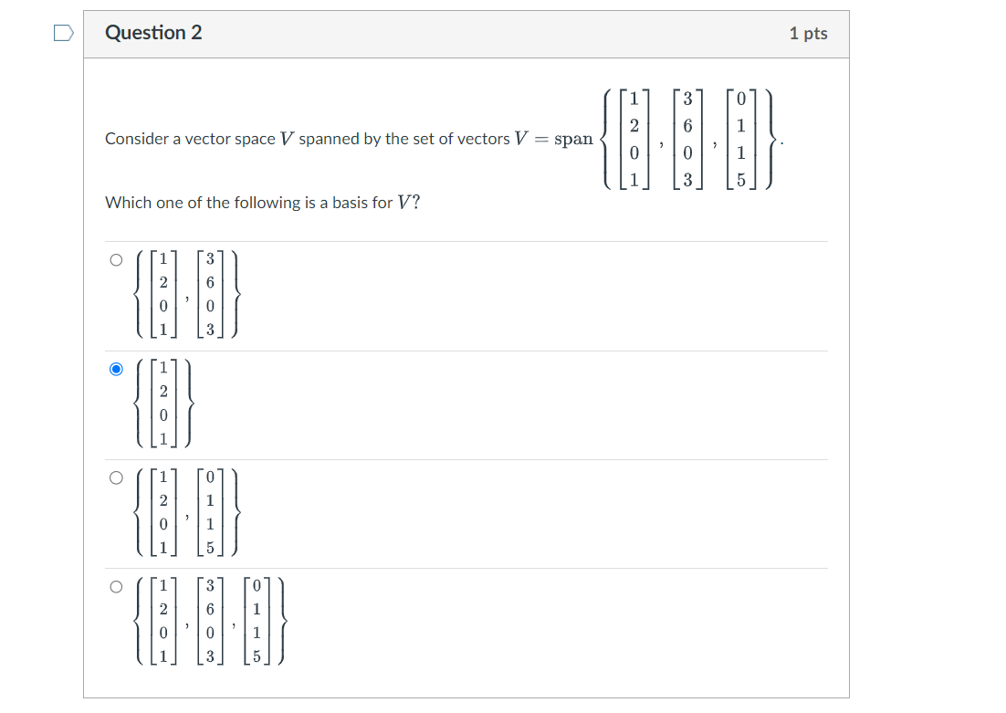 Solved Consider a vector space V spanned by the set of | Chegg.com