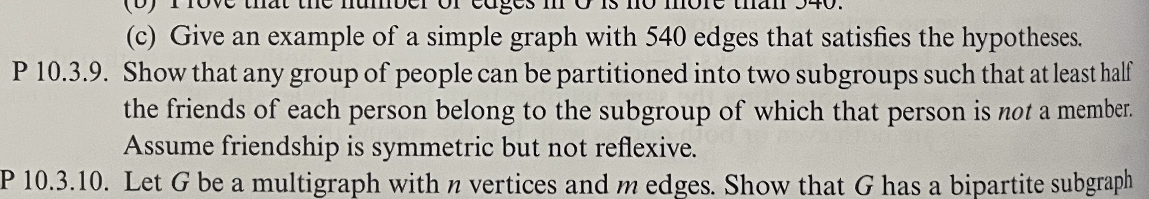 Solved P 10.3.9. Show that any group of people can be | Chegg.com