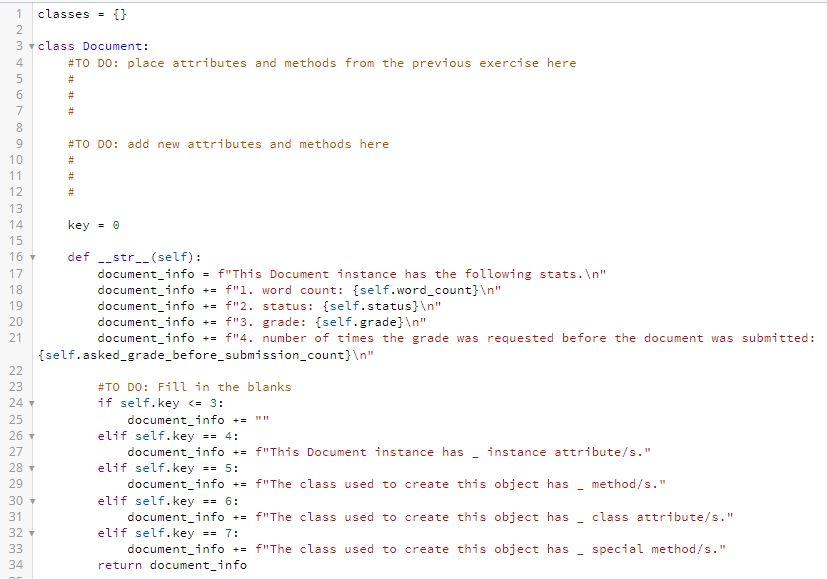 PYTHON PROGRAMMING Refine the Python class, | Chegg.com
