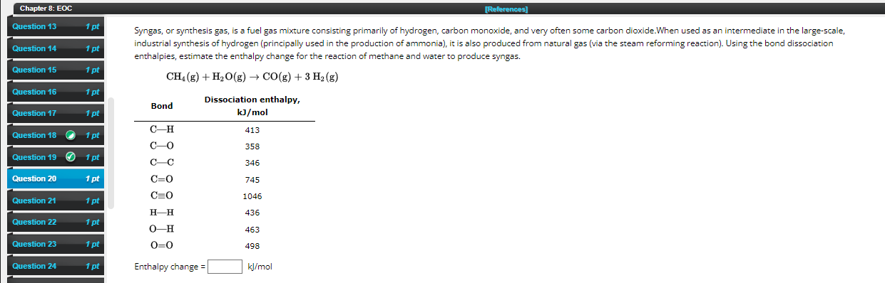 Solved Syngas, or synthesis gas, is a fuel gas mixture | Chegg.com