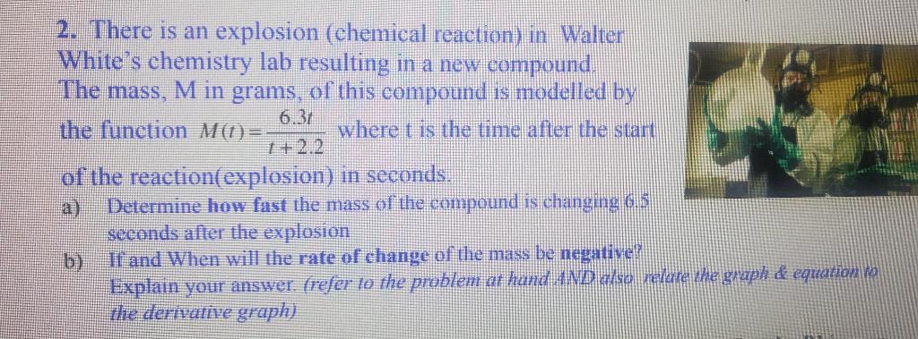 Solved 2. There is an explosion (chemical reaction) in | Chegg.com