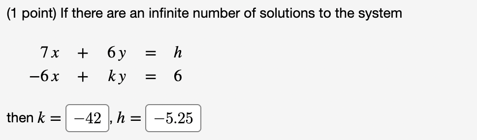 Solved (1 point) If there are an infinite number of | Chegg.com