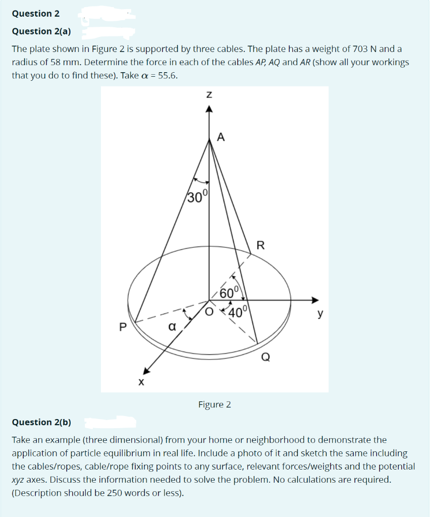 Solved Question 2 Question 2(a) The plate shown in Figure 2 | Chegg.com