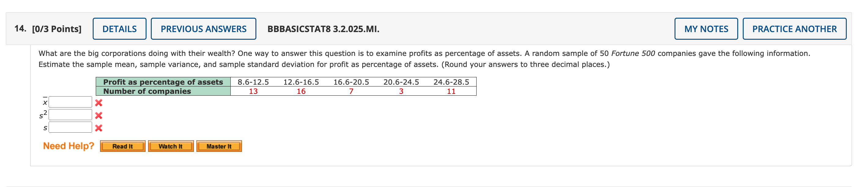 Solved BBBASICSTAT8 3.2.025.MI.Set A: n=5;xˉ=10 Set | Chegg.com