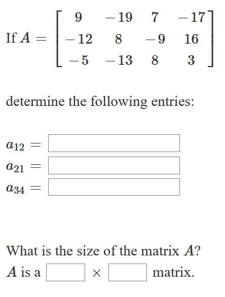 Solved 9 - 19 7 - 17 16 If A = - 12 8 -9 - 5 - 13 8 3 | Chegg.com