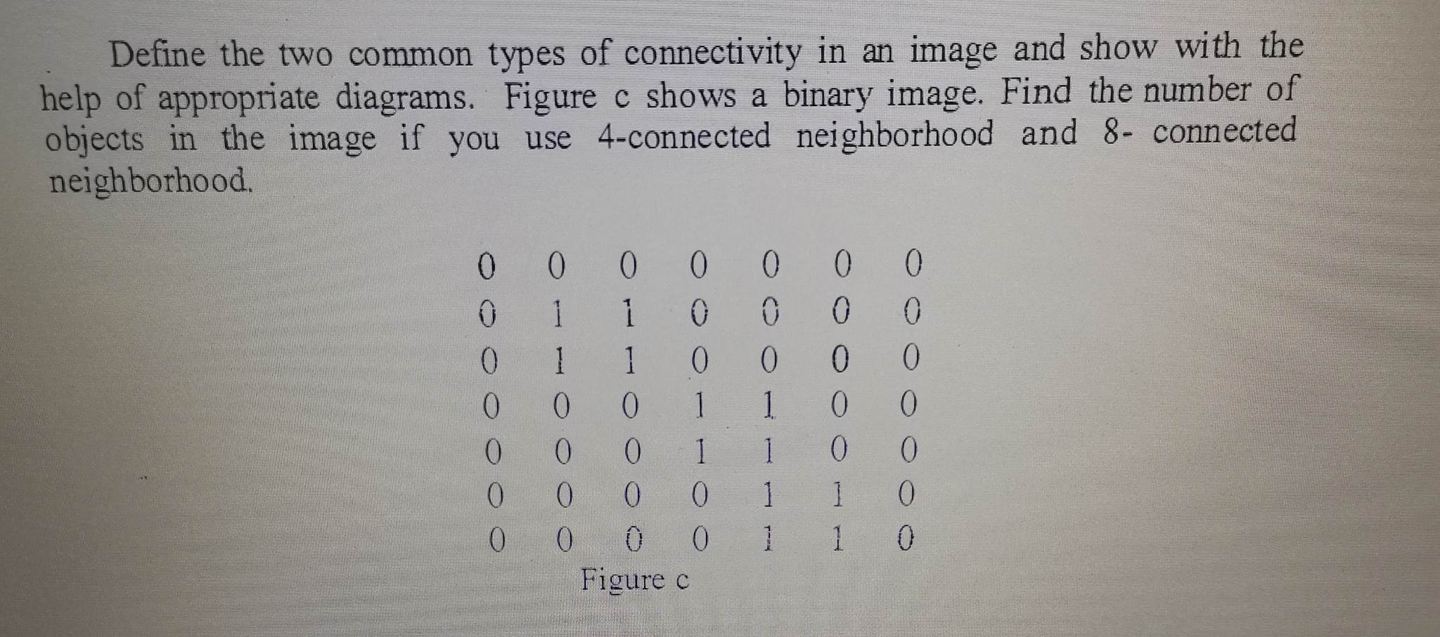 Solved Define the two common types of connectivity in an | Chegg.com