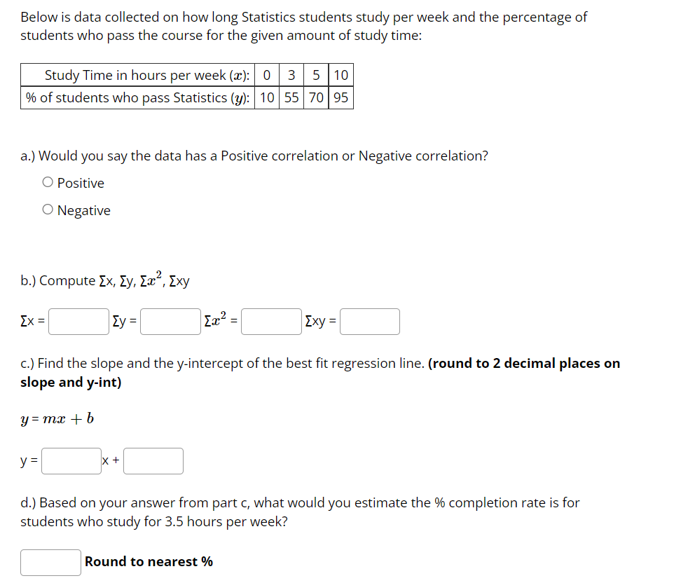 Solved Below is data collected on how long Statistics | Chegg.com