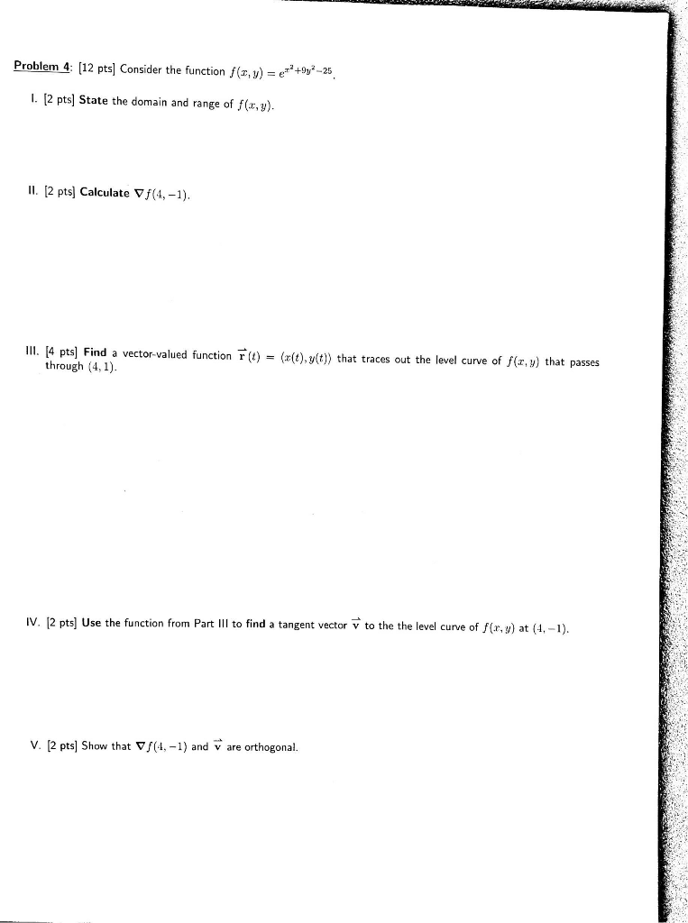 Solved 1. Problem 4: (12 pts] Consider the function f(y) = x | Chegg.com