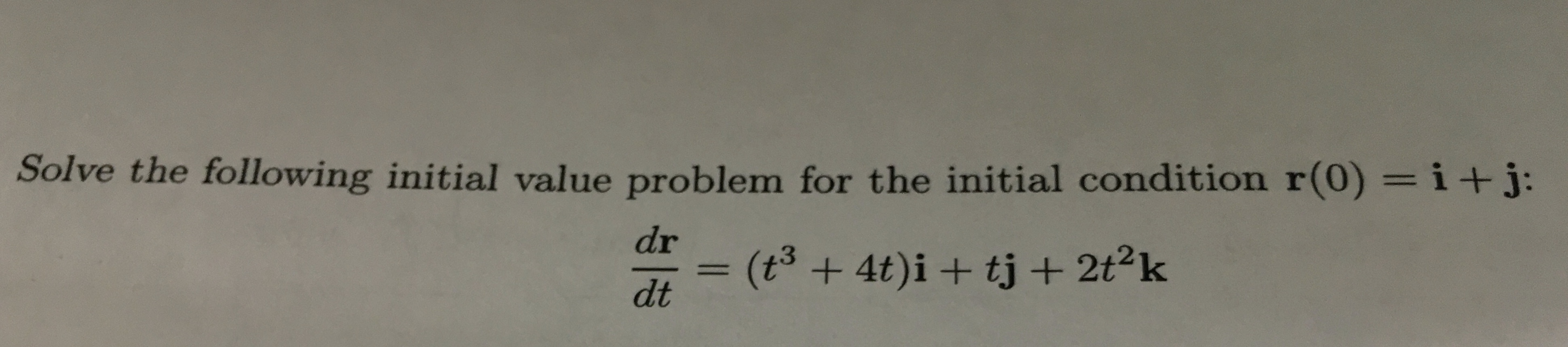 Solved Solve the following initial value problem for the | Chegg.com