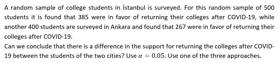 Solved A random sample of college students in İstanbul is | Chegg.com