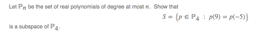 Solved Let Pn be the set of real polynomials of degree at | Chegg.com