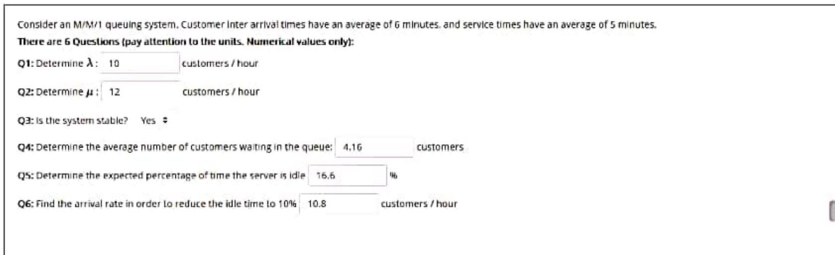 Solved Consider an M/M/1 ﻿queuing system. Customer inter | Chegg.com