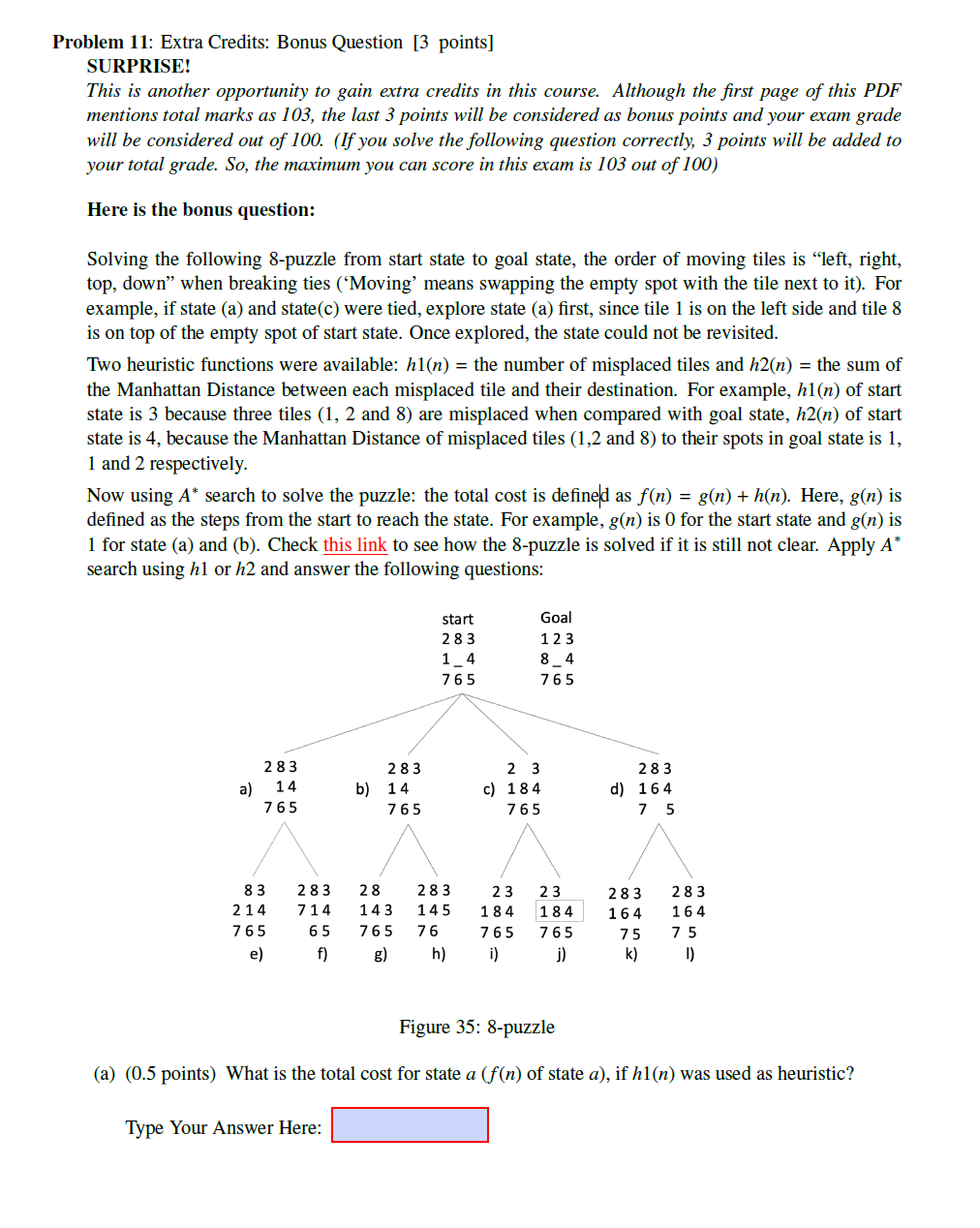 Solved Problem 11: Extra Credits: Bonus Question [3 points] | Chegg.com