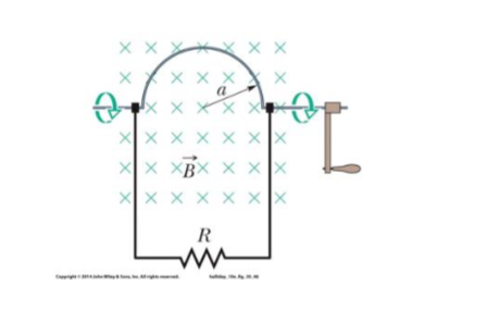 Solved In the figure below, a stiff wire bent in the shape | Chegg.com