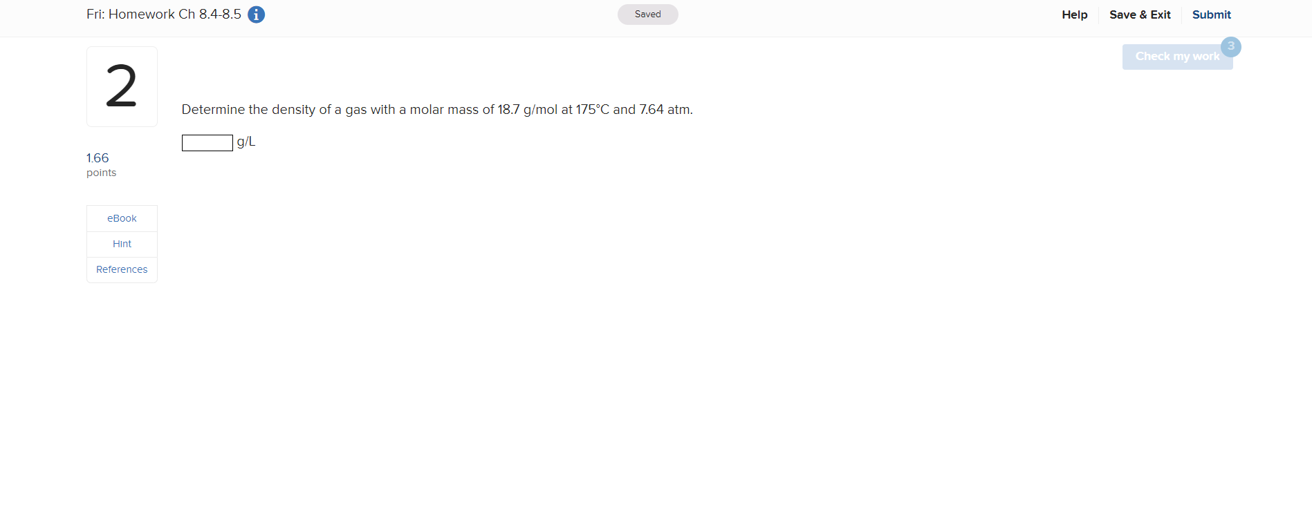 Solved Fri: Homework Ch 8.4-8.5 i Saved Help Save & Exit | Chegg.com