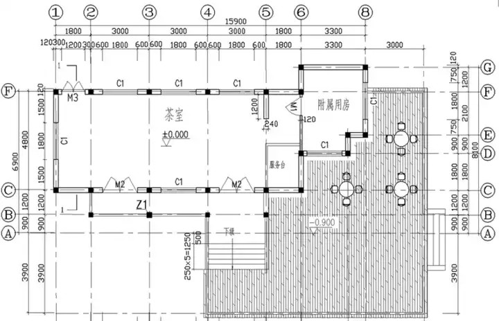 Solved Calculate the construction area of the following Tea | Chegg.com