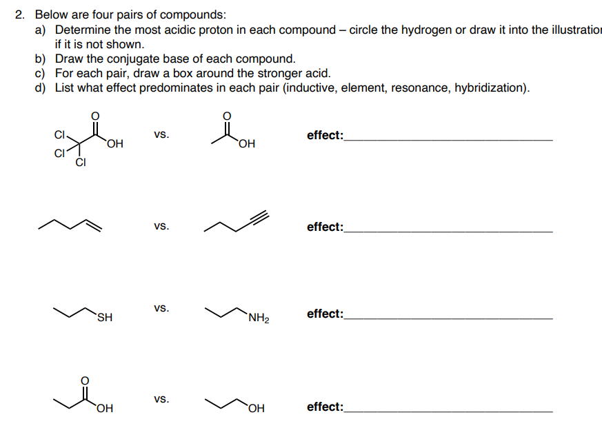 [Solved]: 2. Below are four pairs of compounds: a) Determin