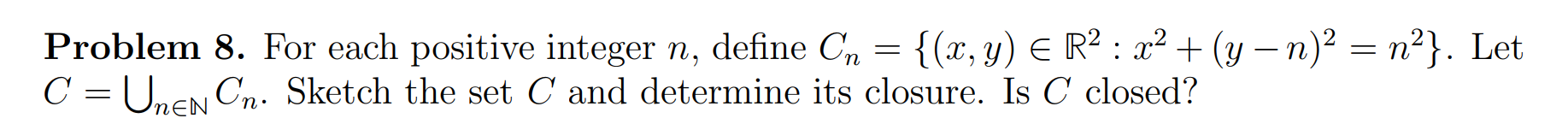 Problem 8. For each positive integer n, define | Chegg.com