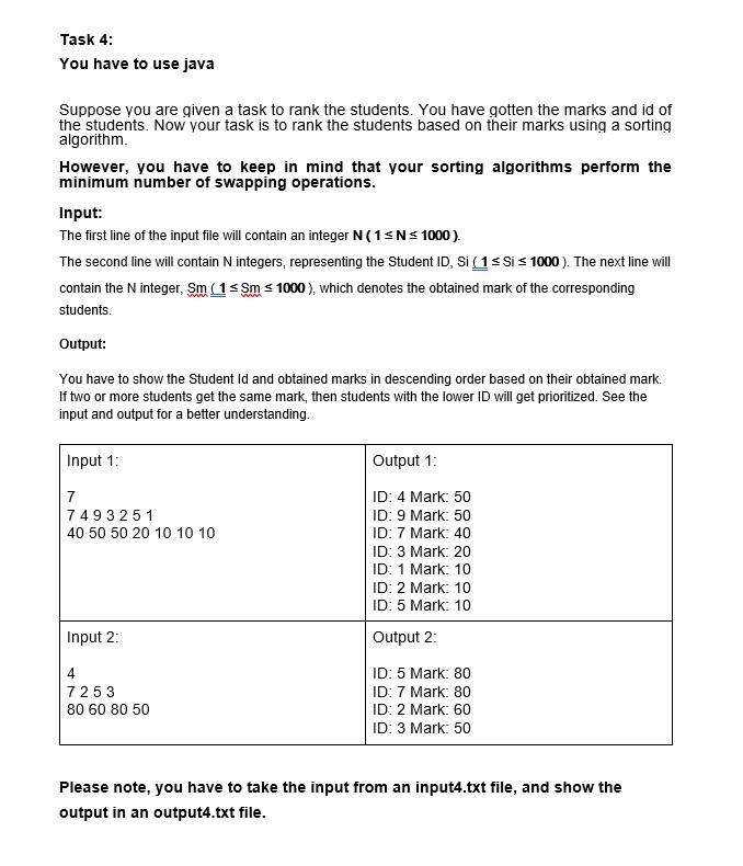 Solved You have to use java Suppose you are given a task to | Chegg.com
