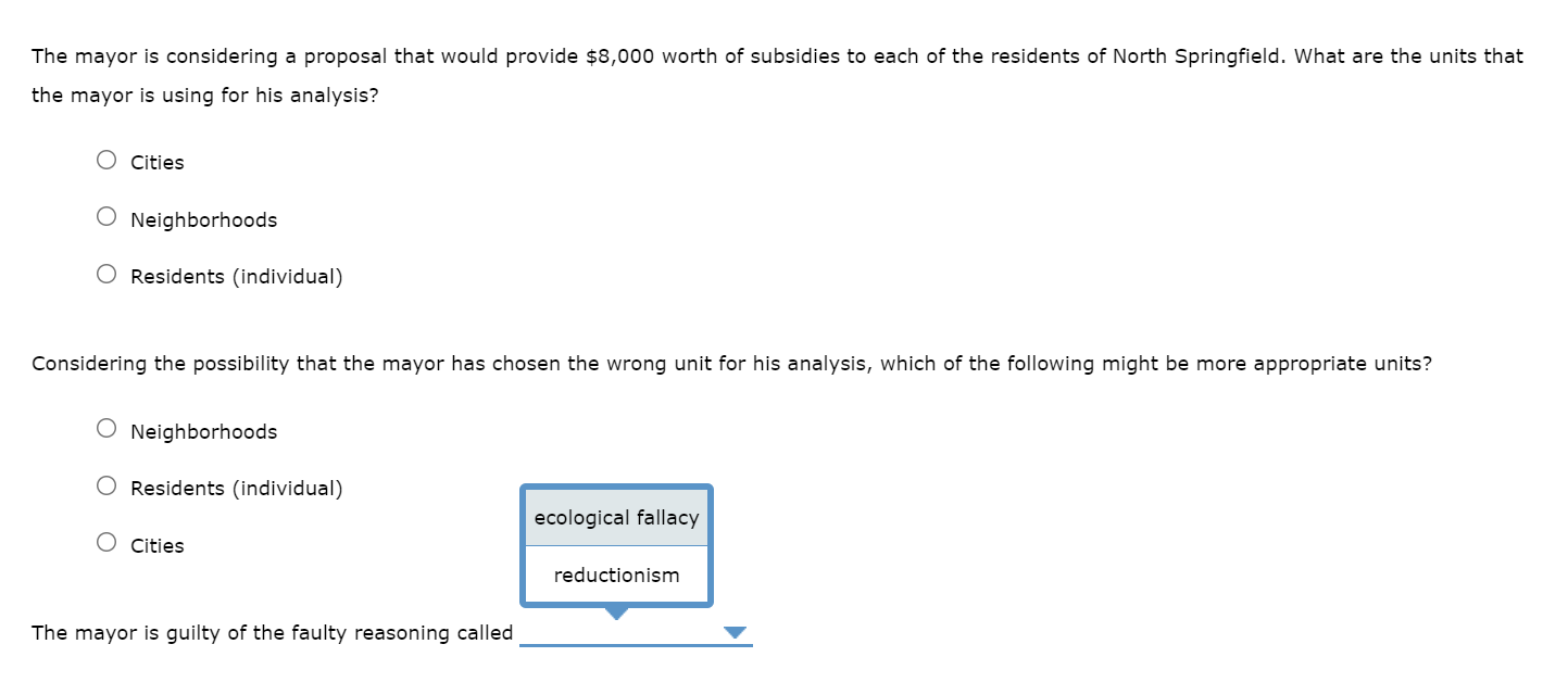 Solved 3. News article-The ecological fallacy and | Chegg.com