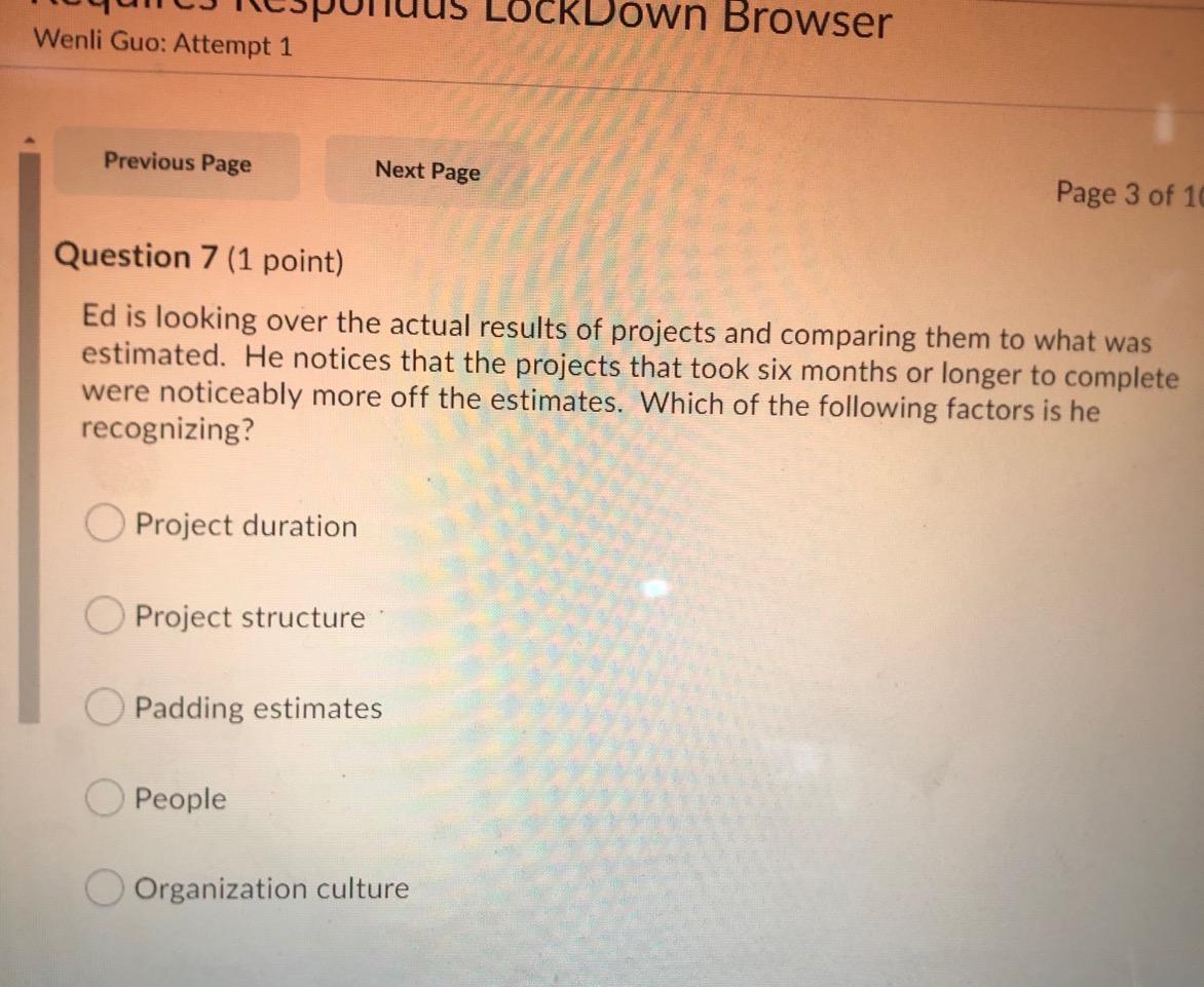 Solved ckDown Browser Wenli Guo: Attempt 1 Previous Page | Chegg.com