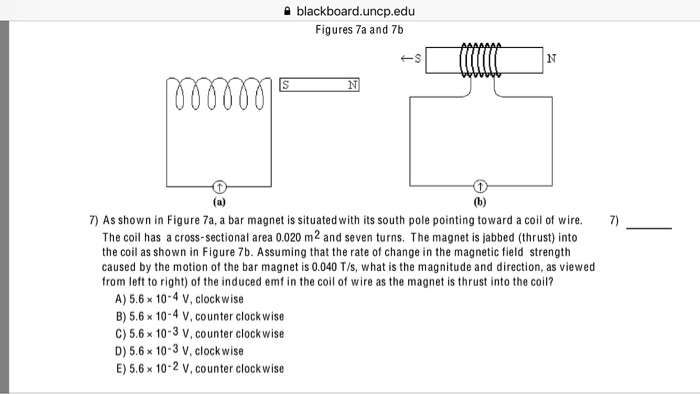 Solved blackboard.uncp.edu Figures 7a and 7b 7) As shown in | Chegg.com