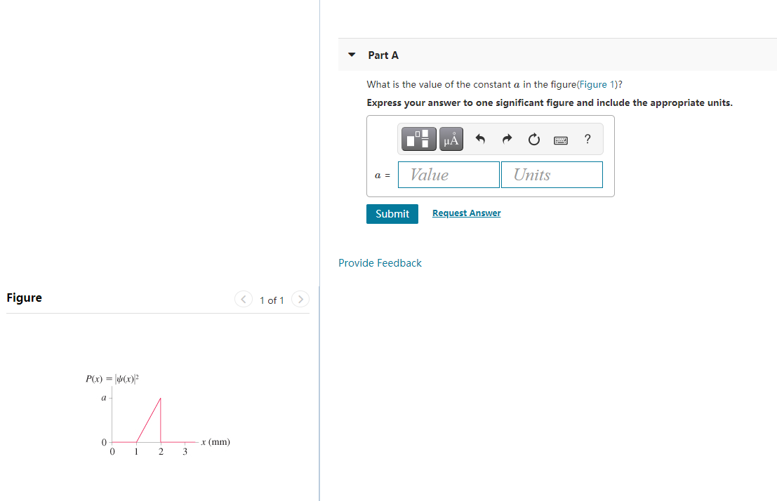 Solved Part A What is the value of the constant a in the | Chegg.com