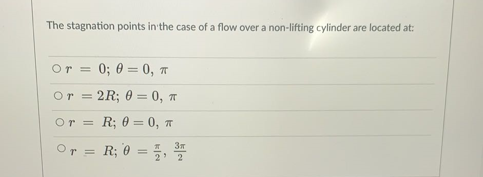 Solved The stream function or velocity potential for a | Chegg.com