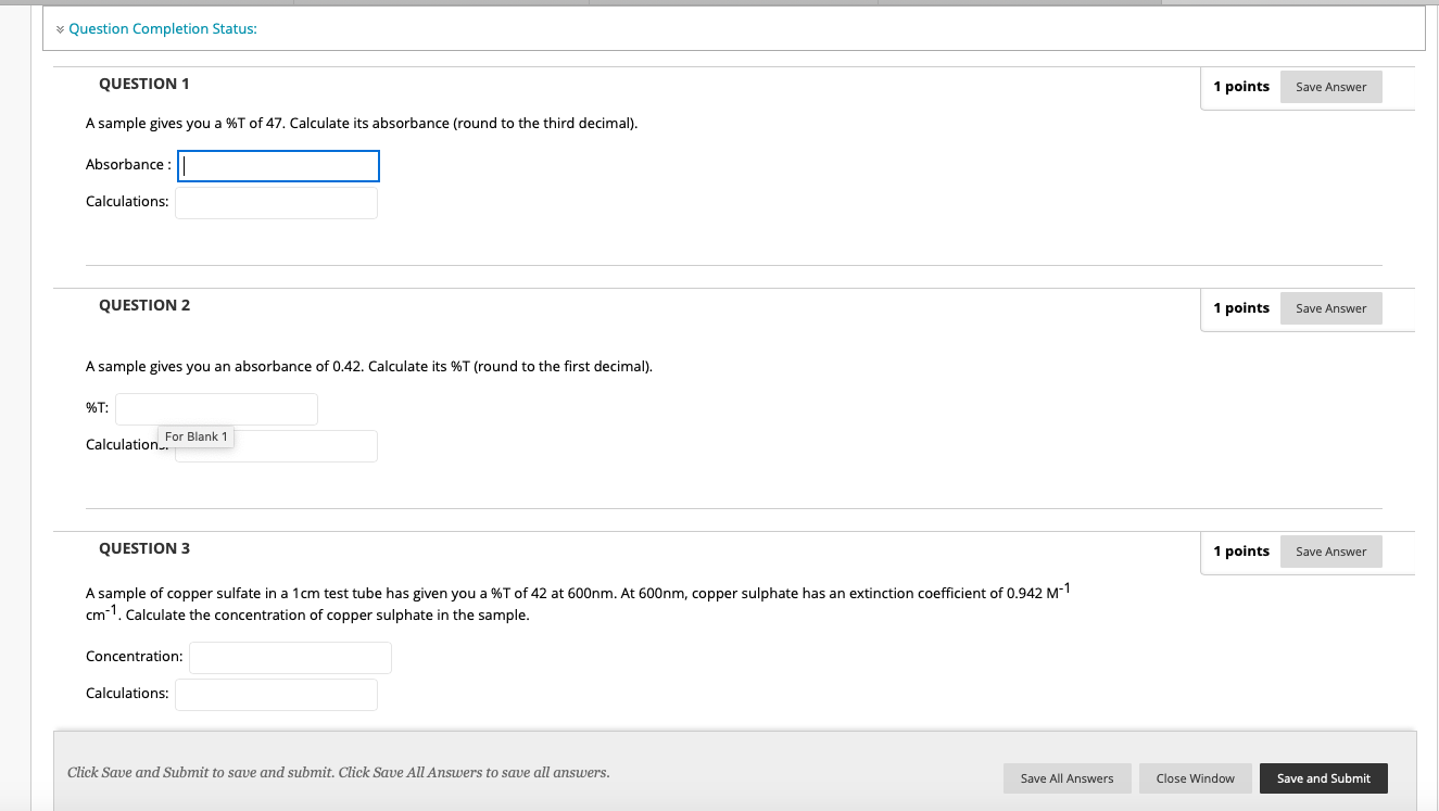 Solved Question Completion Status: QUESTION 1 1 points Save | Chegg.com