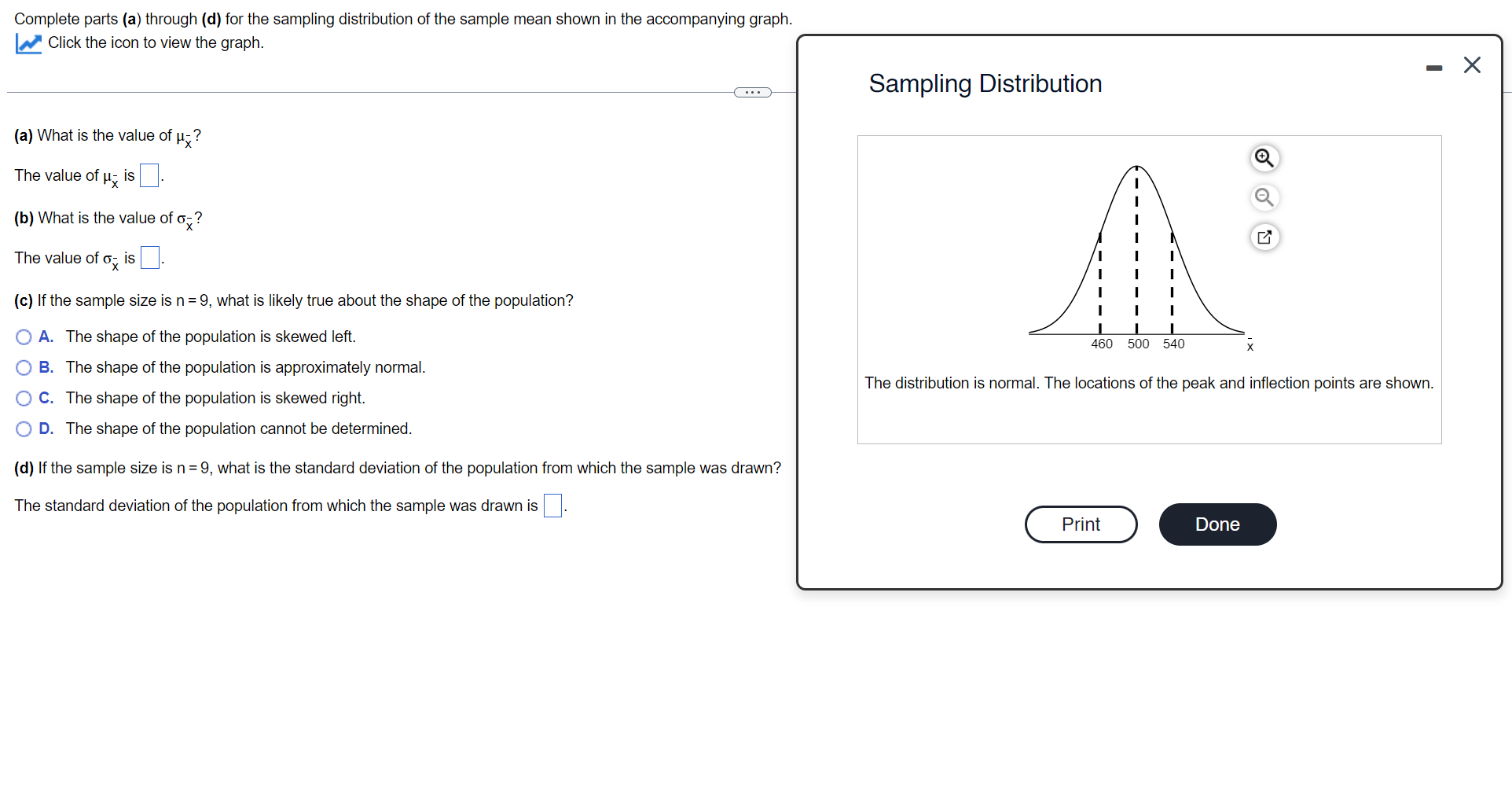 Solved Complete parts (a) through (d) for the sampling | Chegg.com
