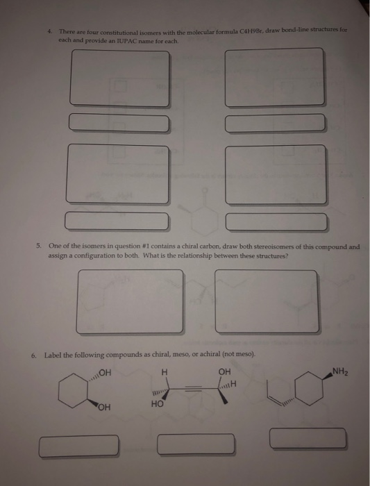 C4h9br Lewis Structure Isomers