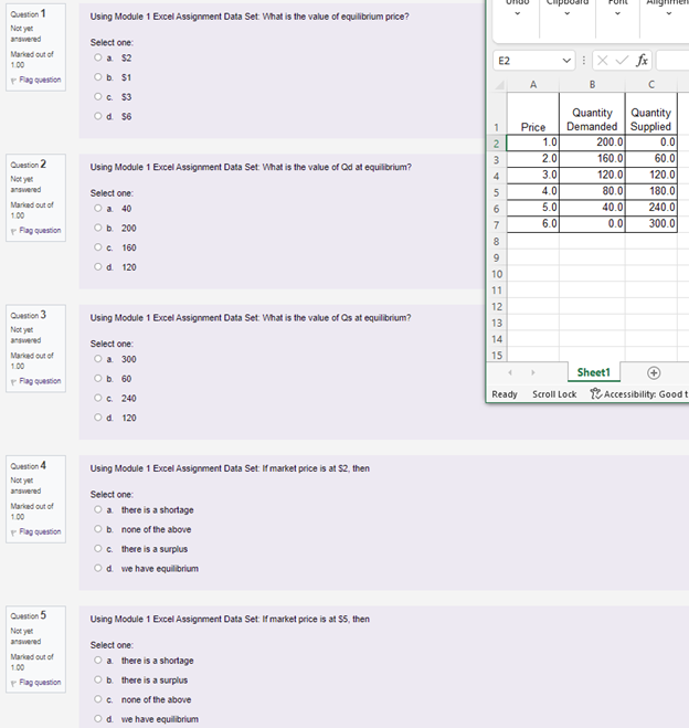 Solved Question 1 Not yet Marked out of 1.00 Flag question | Chegg.com