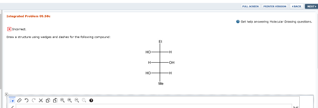 Solved FULL SCREEN PRINTER VERSION BACK NEXT Integrated | Chegg.com