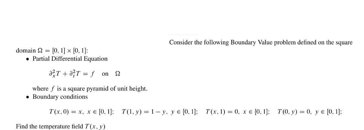 Solved Consider the following Boundary Value problem defined | Chegg.com