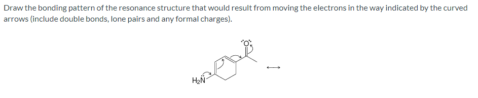 Solved Draw the bonding pattern of the resonance structure | Chegg.com