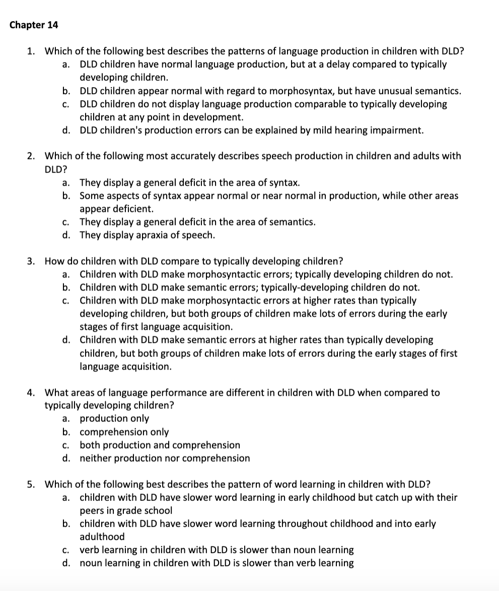 Solved 1. Which of the following best describes the patterns | Chegg.com