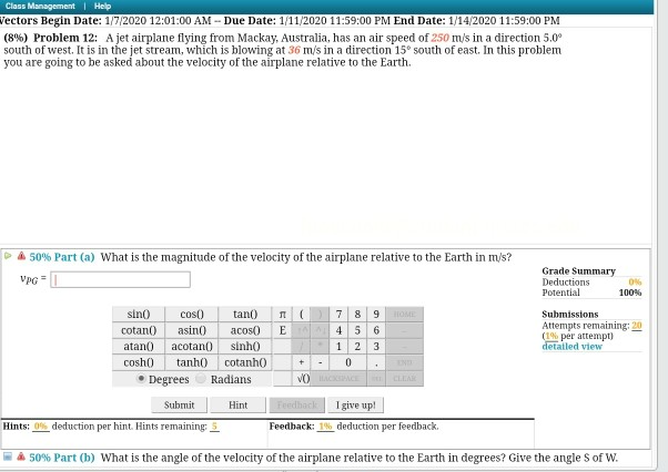 Solved Class Management Help Wectors Begin Date: 1/7/2020 | Chegg.com