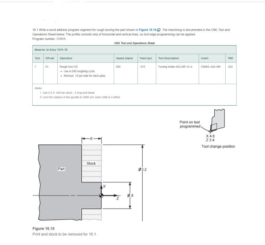 Solved 16.1 Write a word address program segment for rough | Chegg.com