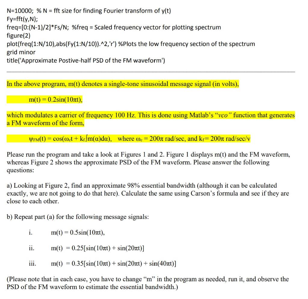 Solved 6 Matlab Problem The Purpose Of This Simple Matlab 