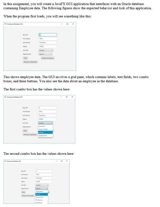 In this assignment, you will create a JavaFX GUI | Chegg.com