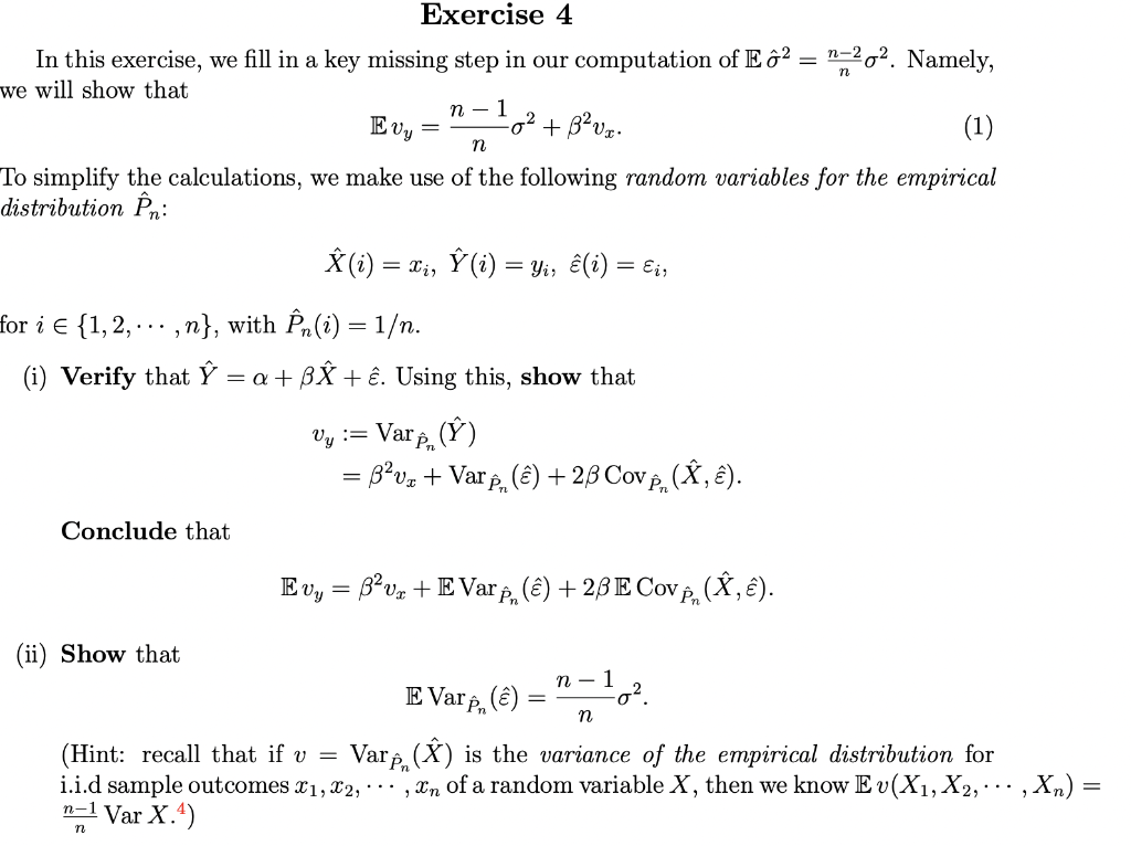 Solved In this exercise, we fill in a key missing step in | Chegg.com